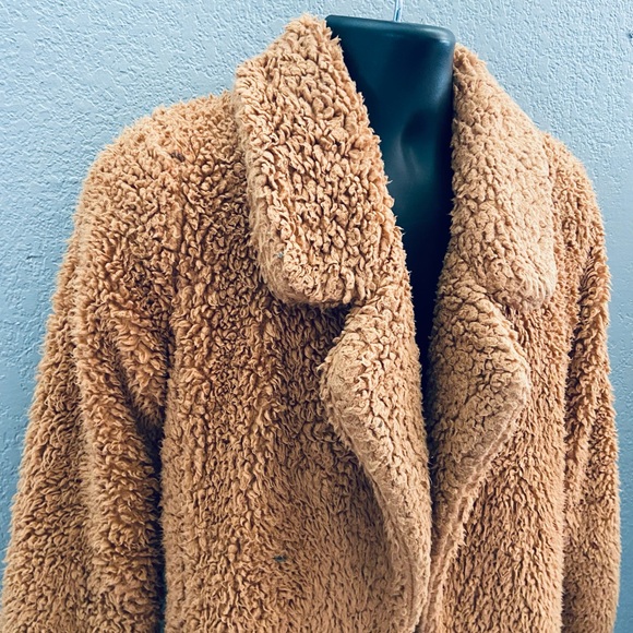 Tularosa | Jackets & Coats | Tularosa Violet Long Shag Coat In Camel ...